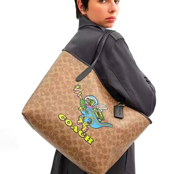 Coach | Bags | New Cosmic Coach City Tote Bag In Signature Canvas With ...